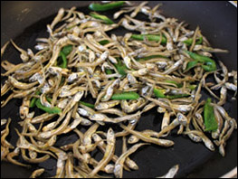 Myulchi - Korean side dishes with dried anchovys